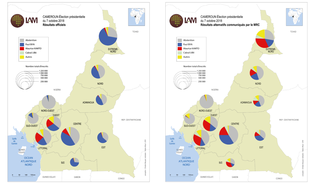Cartographie : comment le Cameroun a voté à la présidentielle – Jeune ...