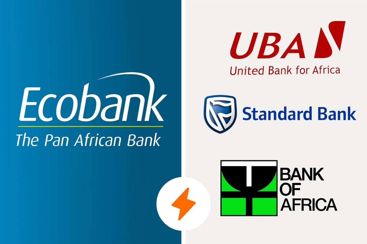 Face à Ecobank, qui de Standard Bank, BOA ou UBA est le groupe le plus ...