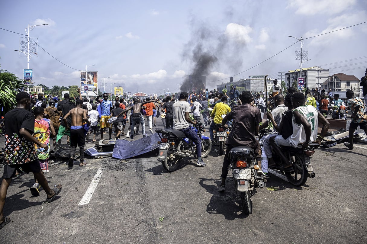 RDC : manifestations chaotiques à Kinshasa contre le Rwanda et la ...